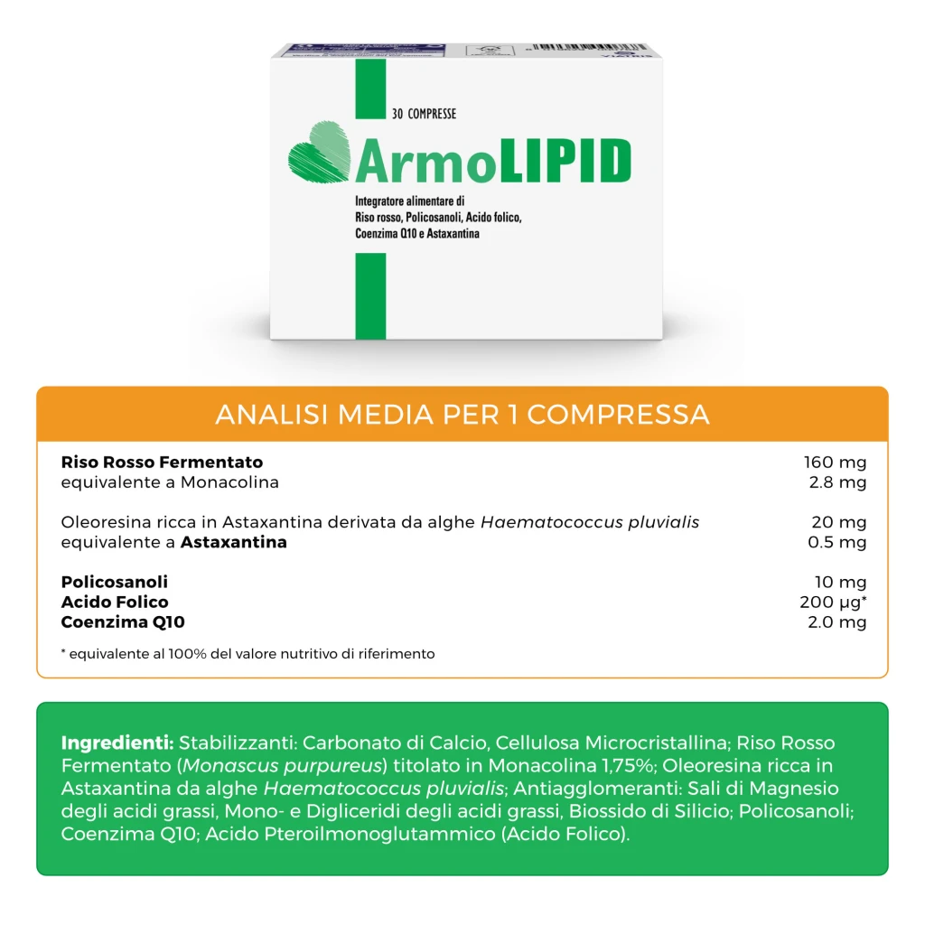 Armolipid: n.1 tra gli integratori per il colesterolo